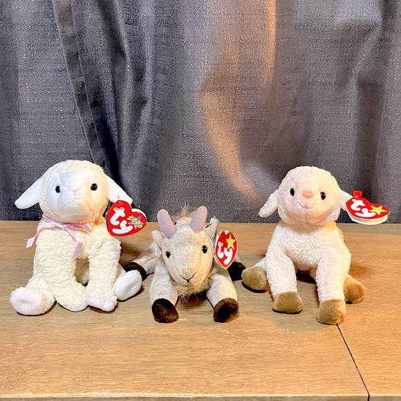 Ty | Toys | Rare And Hard To Find Ty Beanie Babies Fleecie Goatee And ...